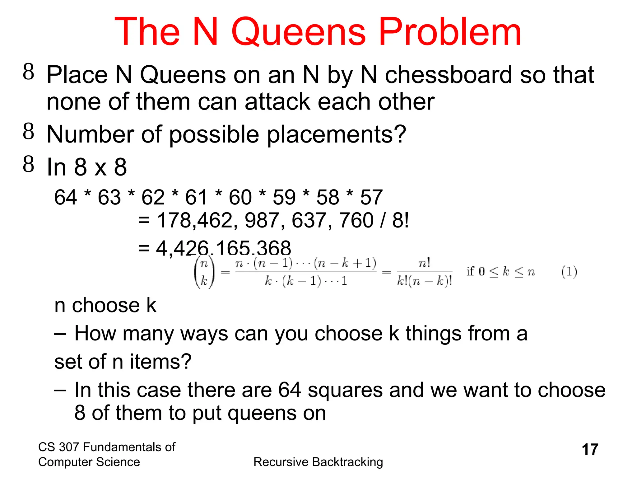 Topic 10 - Recursive - Backtracking .ppt