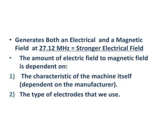SWD (Short wave diathermy)- Physiotherapy.ppt