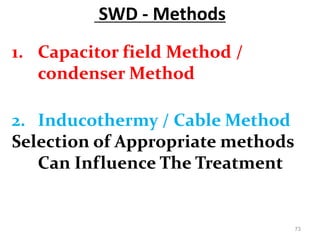 SWD (Short wave diathermy)- Physiotherapy.ppt