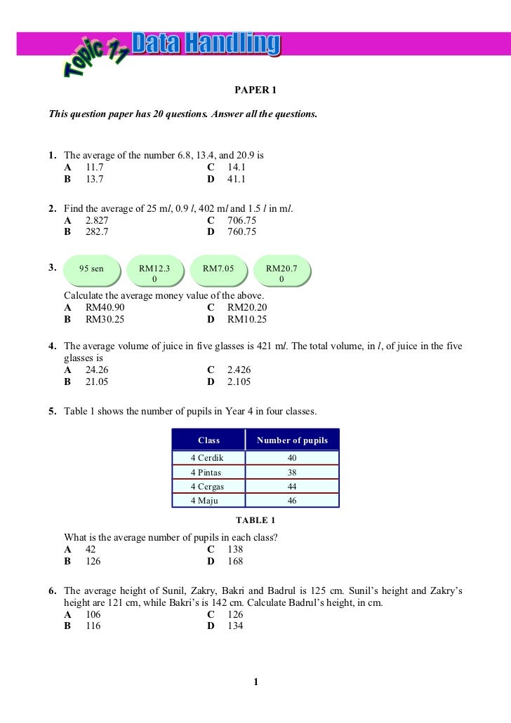 Topic 11 data handling