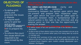 slides for topic pleadings in for civil litigation | PPTX