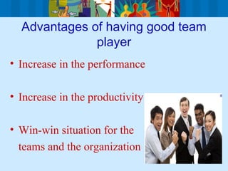 Under what conditions will the challenge of creating team players be ...