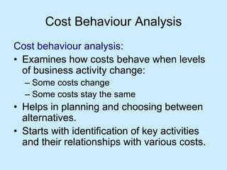 Topic 11 Cost Accounting And Management | PPTX