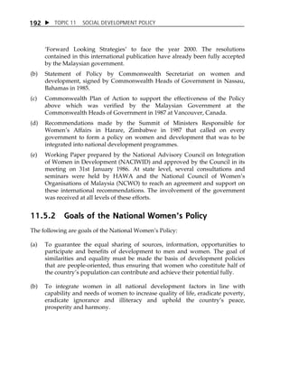 Topic 11 sociol development policy | PDF