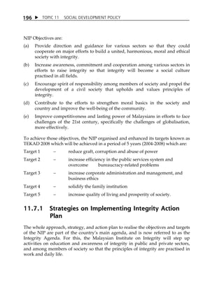 Topic 11 sociol development policy | PDF