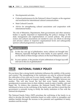 Topic 11 sociol development policy | PDF