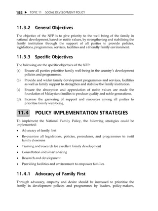 Topic 11 sociol development policy | PDF