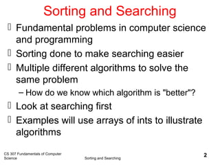 Topic11 sortingandsearching | PPT