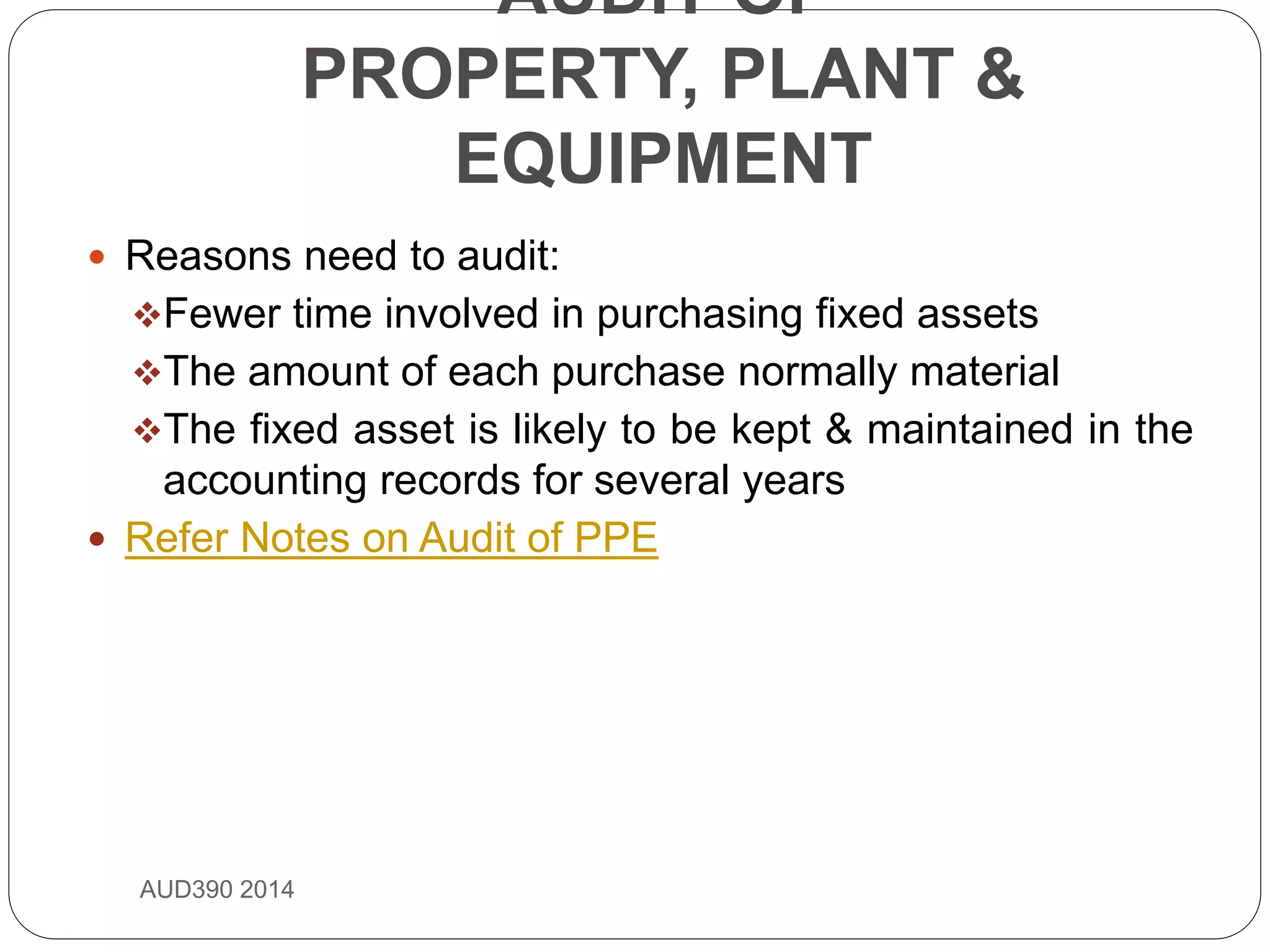Topic 11 verification of balance sheet items | PPTX | Business ...