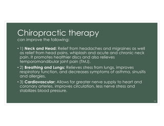 Topic 12 - Chiropractic Therapy in Manipulative & Body Based Method | PDF