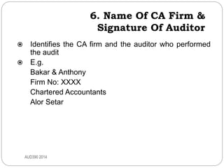 Topic 12 audit report | PPTX