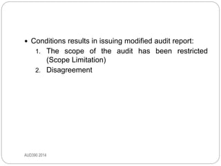 Topic 12 audit report | PPTX