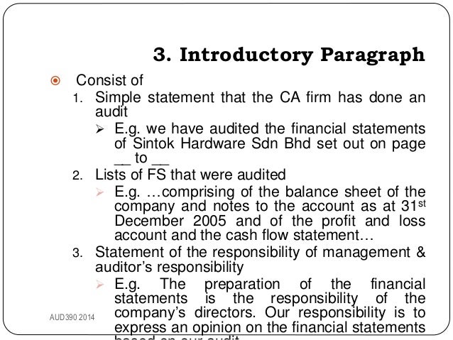 Topic 12 audit report