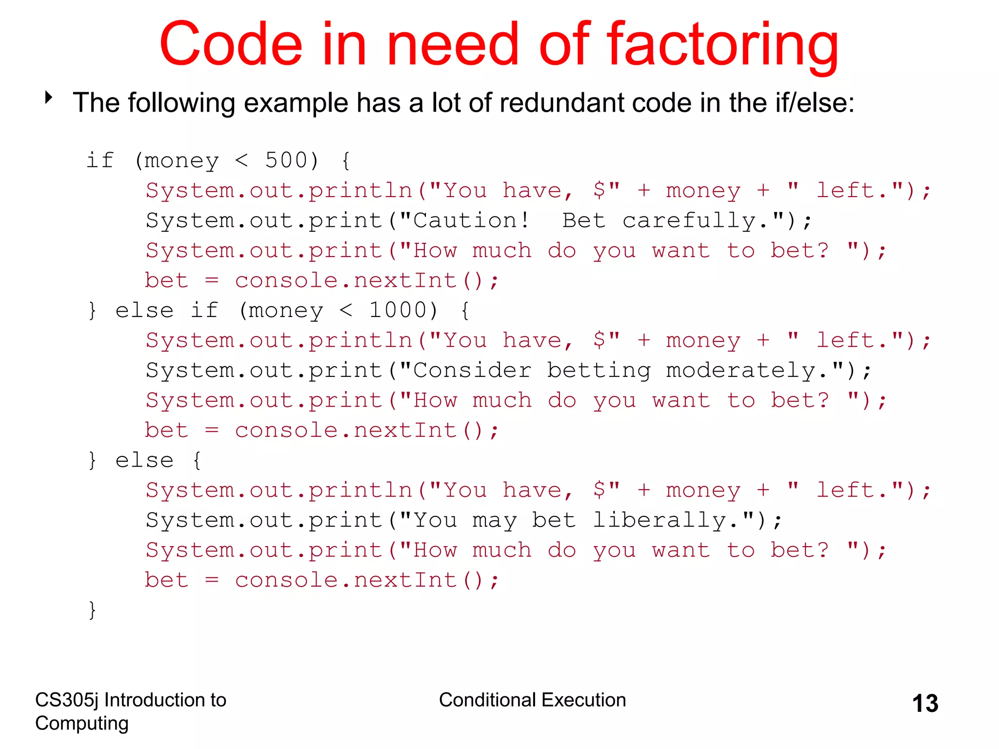 Topic12ConditionalExecution.ppt