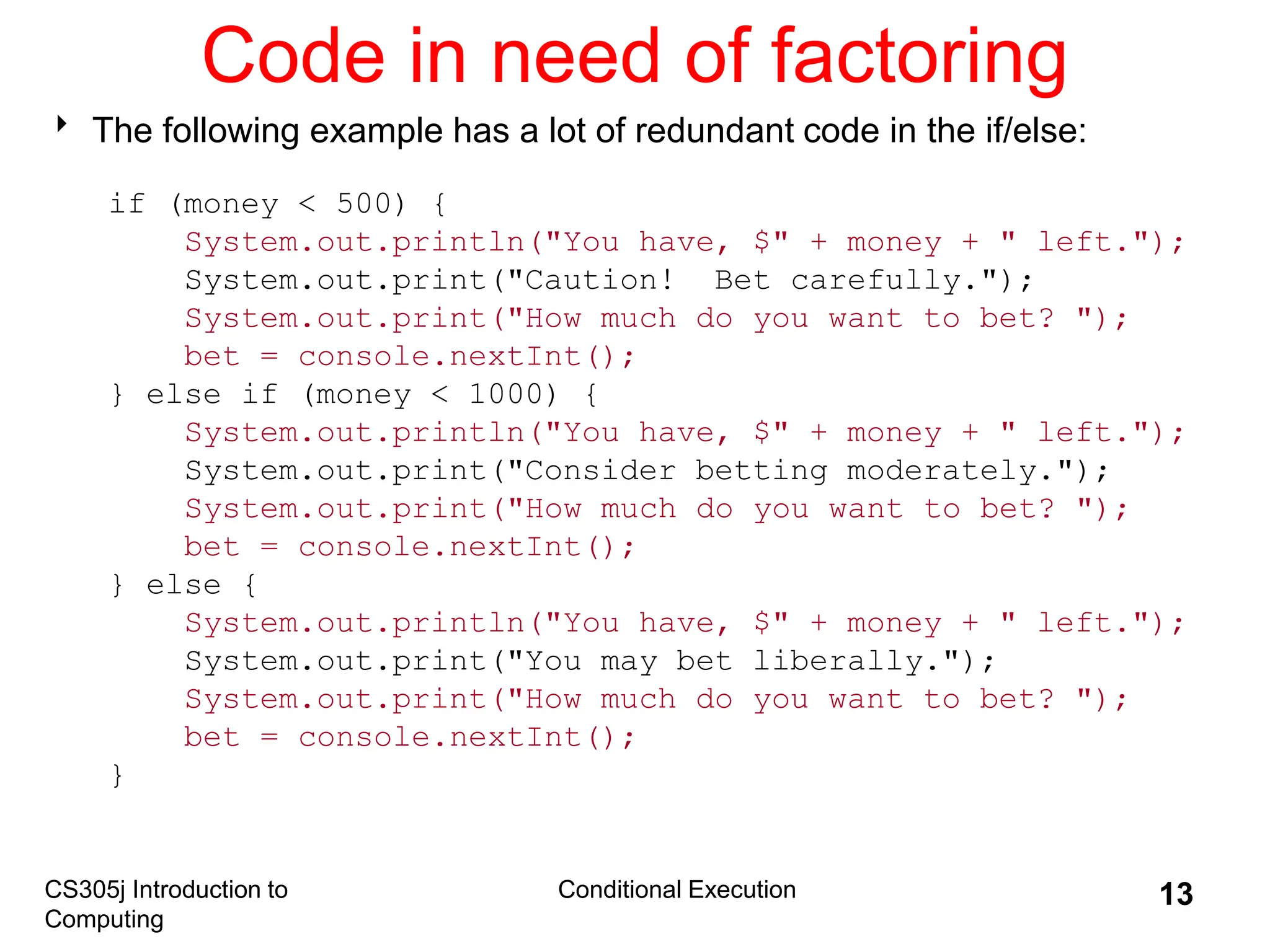Topic12conditional If Else Executionppt