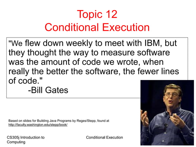 Topic12Conditional if else Execution.ppt