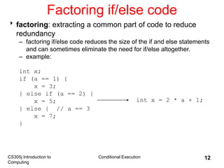 Topic12Conditional if else Execution.ppt