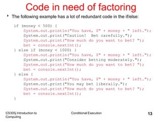 Topic12Conditional if else Execution.ppt