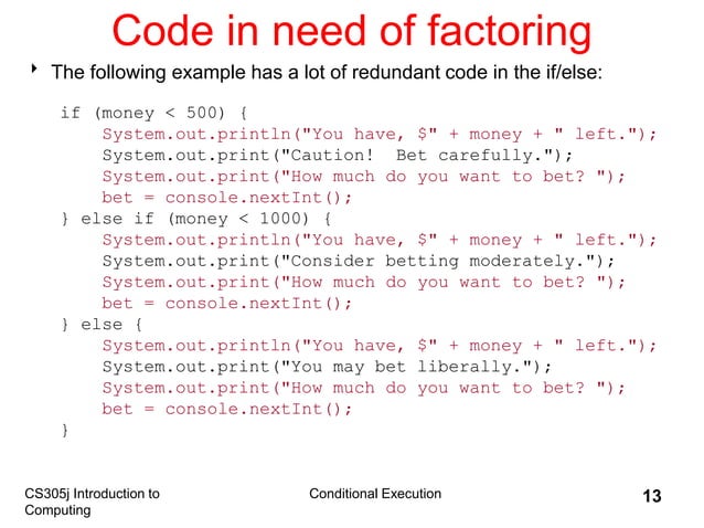 Topic12conditional If Else Executionppt