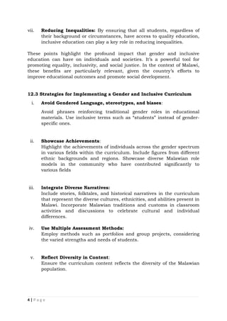 Topic 12_Curriculum implementation in gender and inclusive education ...