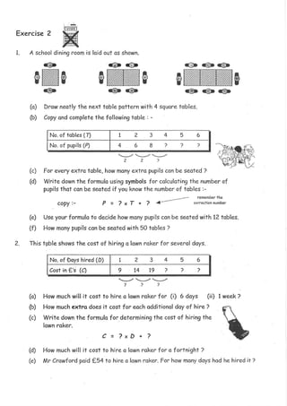 Topic 12 linear patterns | PDF