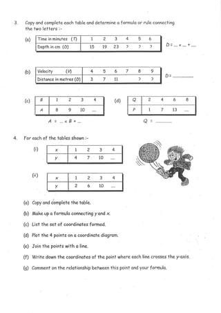 Topic 12 linear patterns | PDF