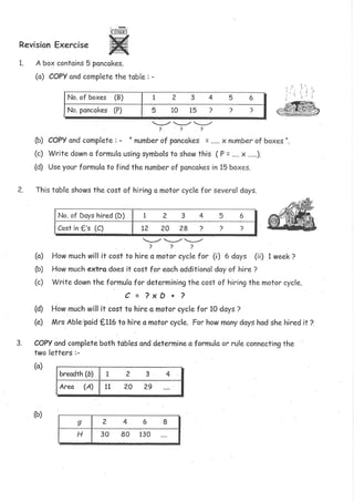 Topic 12 linear patterns | PDF