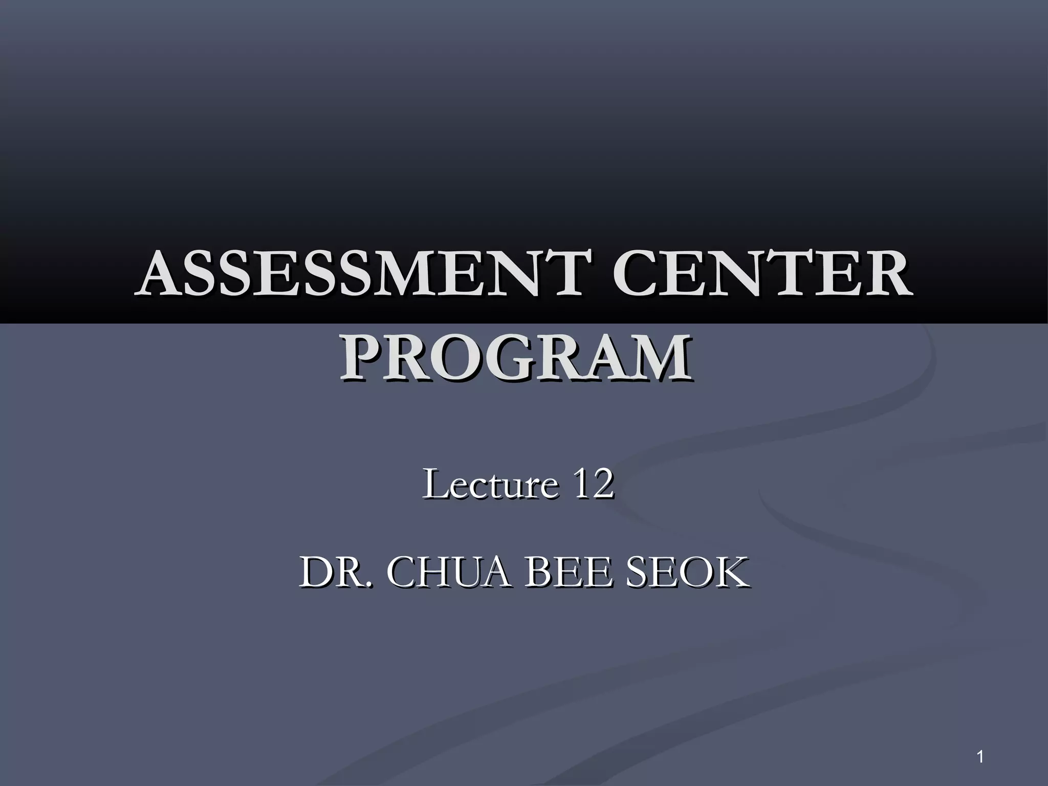 Topic 12 multiple_assessment_procedures | PPT