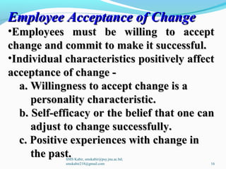 Organizational Change and Development | PPT | Business | Business and ...