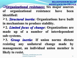 Organizational Change and Development | PPT