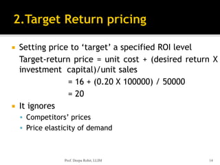 pricing strategies | PDF | Commodities | Economy