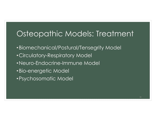 Topic 13-Osteopathic Therapy in Manipulative & Body-based methods | PPT ...