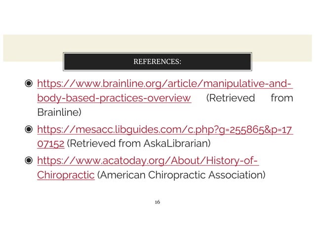 Topic 13-Osteopathic Therapy in Manipulative & Body-based methods | PPT