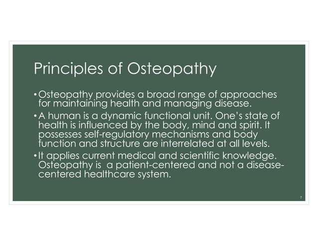 Topic 13-Osteopathic Therapy in Manipulative & Body-based methods | PPT ...