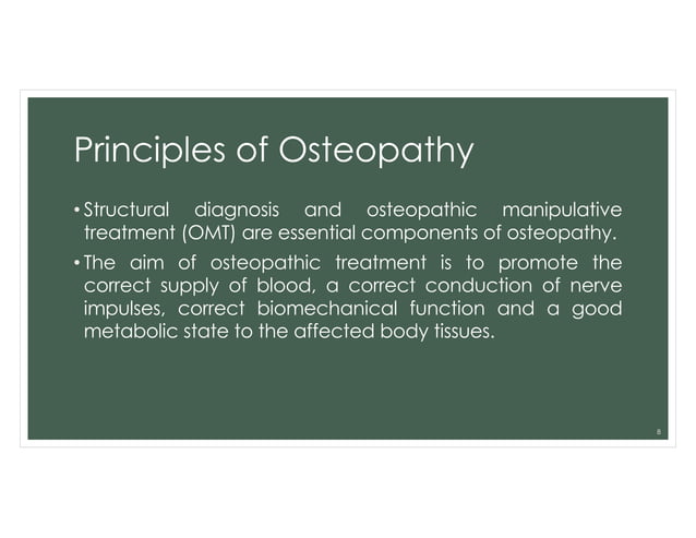 Topic 13-Osteopathic Therapy in Manipulative & Body-based methods | PPT