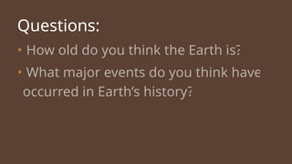 TOPIC 13 (GEOLOGIC TIME SCALE) a topic on Earth and Life Science | PPTX