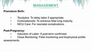 Premature birth and post pregnancy………….. | PPT