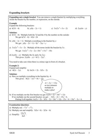 Topic 14 algebra | DOC | Homework and Study | Education