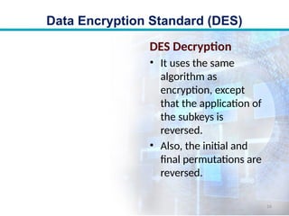 Topic14 Data Encryption Standard (DES).pptx