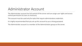 Topic # 14 of outline Administer Local Users and Groups.pptx