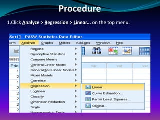 Topic17 regression spss | PPTX