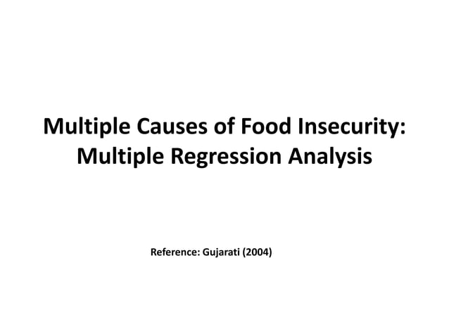 Topic 18 multiple regression | PPTX
