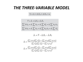 Topic 18 multiple regression | PPTX