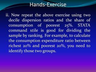 Topic 19 inequality stata | PPTX