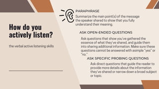 Active Listening | PDF