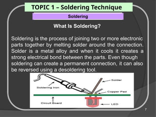 TOPIC 1B-SOLDERING TECHNIQUES FOR STUDENTS | PPTX