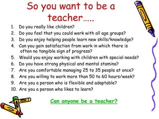 Topic 1b: Why Teaching? | PPTX