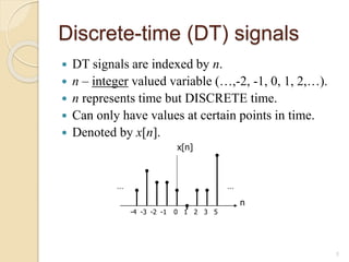 Digital Signal Processing : Topic 1: Discrete - Tine Signals | PDF