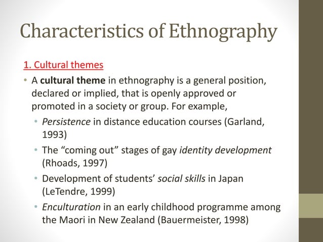 TSLB3143 Topic 1e Ethnography Research | PPT