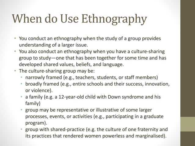 TSLB3143 Topic 1e Ethnography Research | PPT